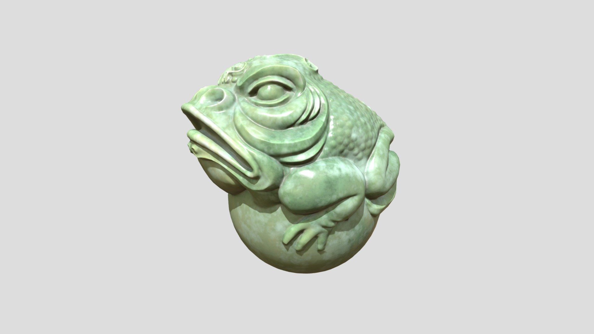 Jade Toad - Download Free 3D model by Zhishangwonderful.You [ce447e7 ...