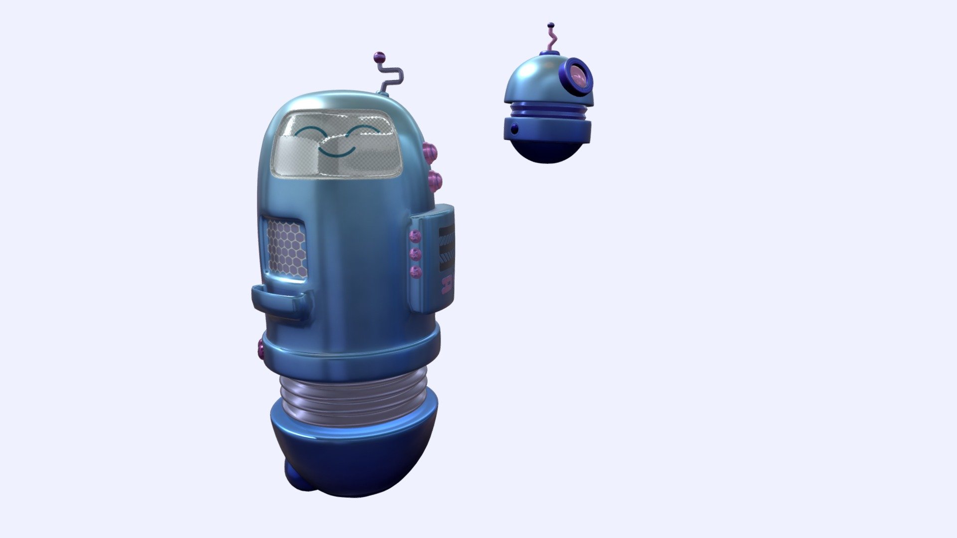 Friendly Robots - 3D model by ashleycarroll [ce44ad8] - Sketchfab