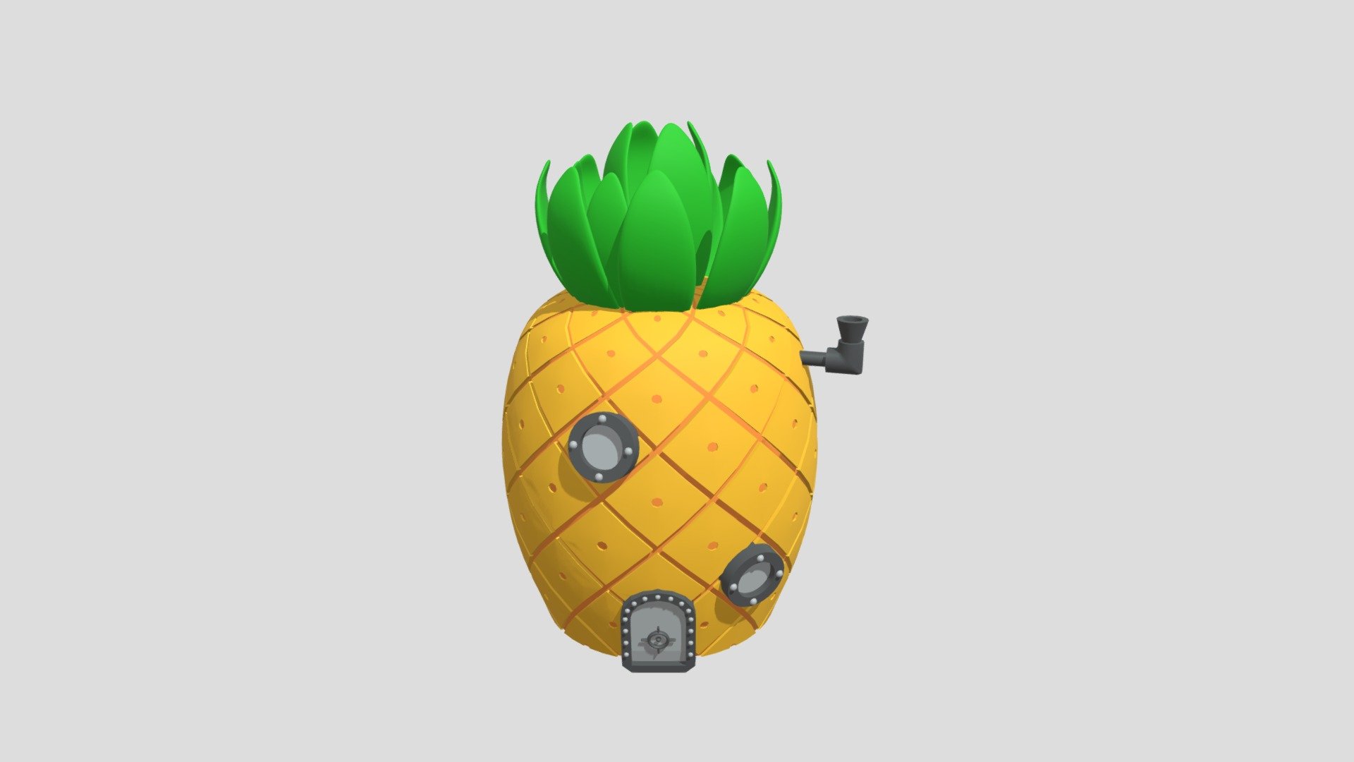 Spongebob House - Download Free 3D model by Akinremi [ce464d7] - Sketchfab
