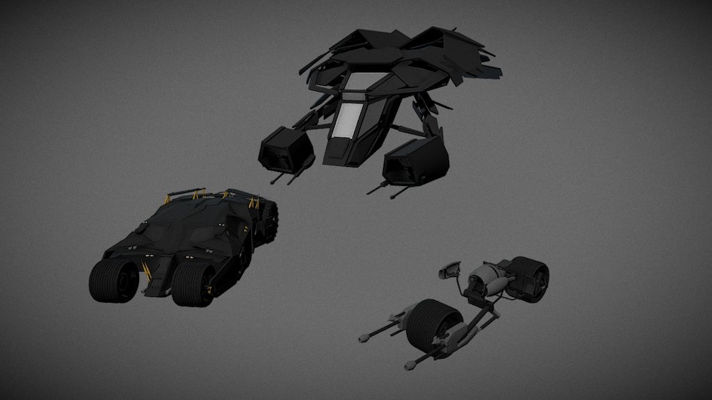 The Dark Knight Trilogy Vehicles - 3D model by sam146 [ce4689f] - Sketchfab