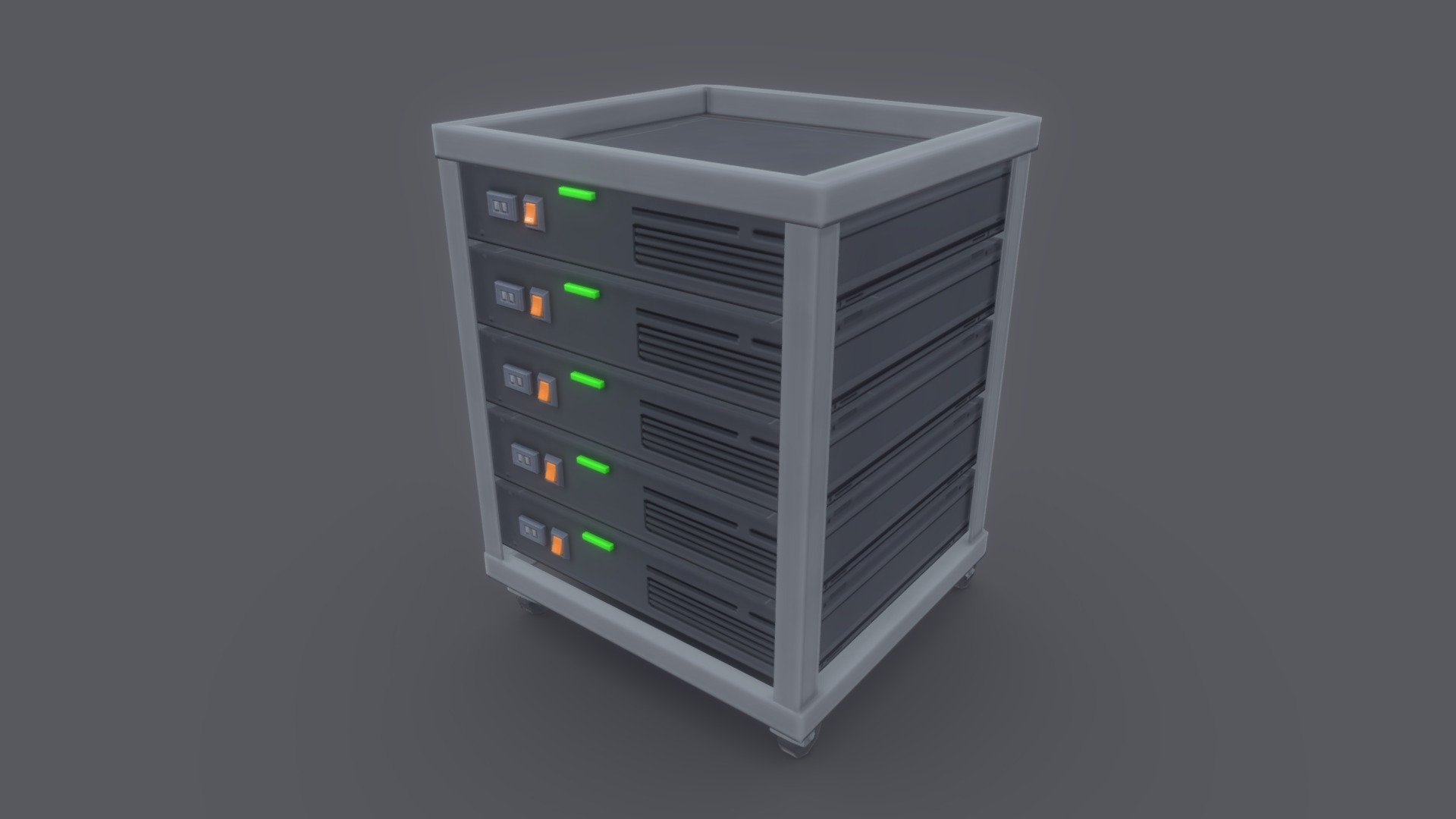 small server of base with azure land island - Download Free 3D model by ...