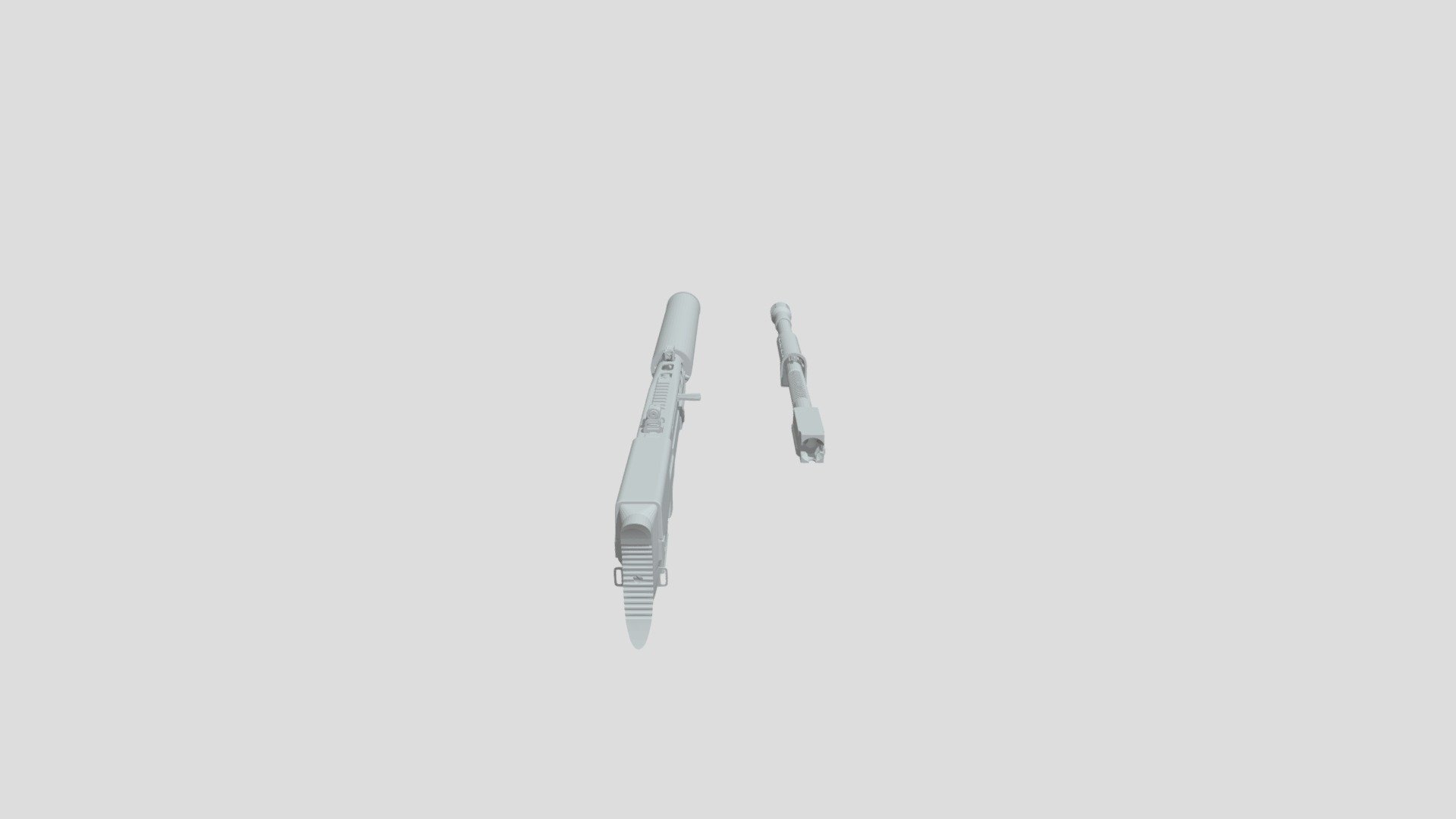 VKS ปืนไรเฟิลBullpup / VKS Bullpup sniper rifle - 3D model by ...