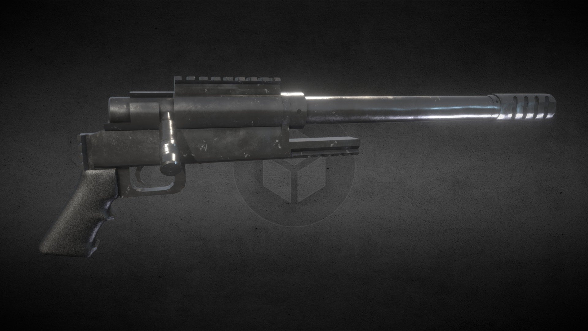 .50 BMG Pistol - Download Free 3D model by Vasily (@3D-Models-Geek ...