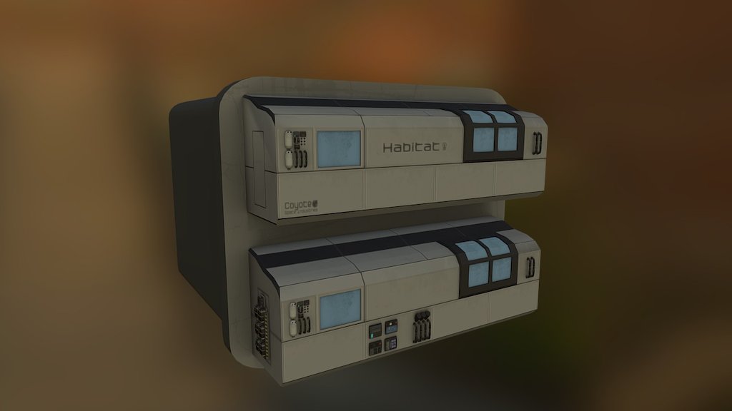 Module Habitation - Crew Quarters - 3D model by dboi88 (@danielfay88 ...