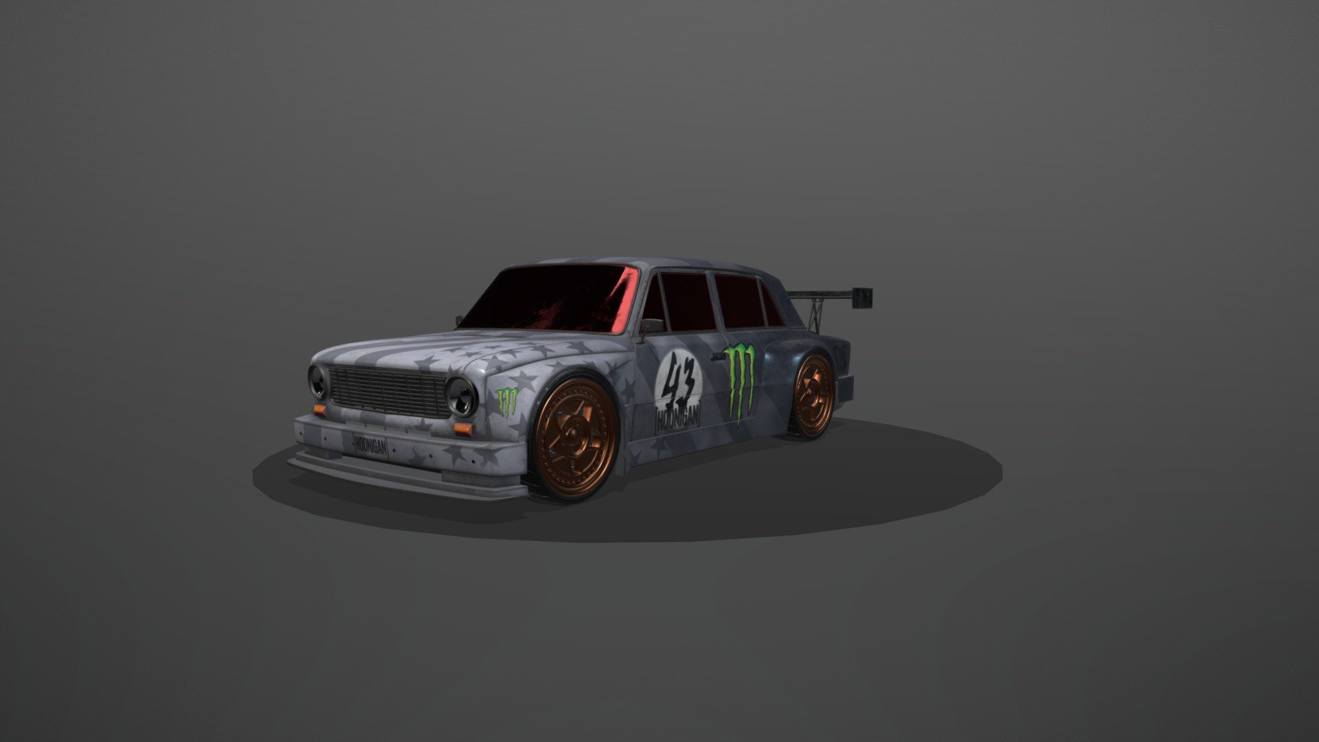 VAZ 2101 in Hoonigan style - Download Free 3D model by kazhibaev ...
