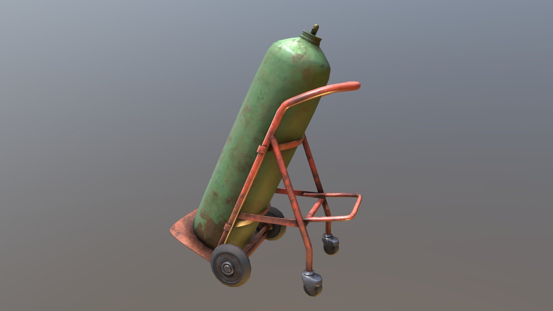 Gas Cylinder Cart - Buy Royalty Free 3D model by Vanessa Araújo ...