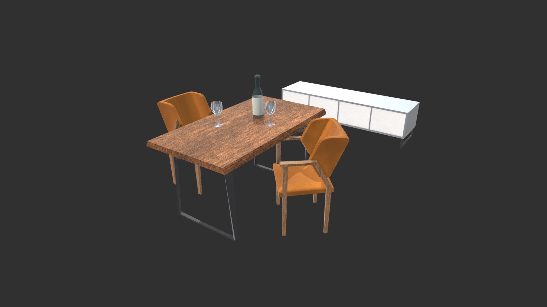 Dining Room - 3D model by h.l (@b.creativestudio) [ce54433] - Sketchfab