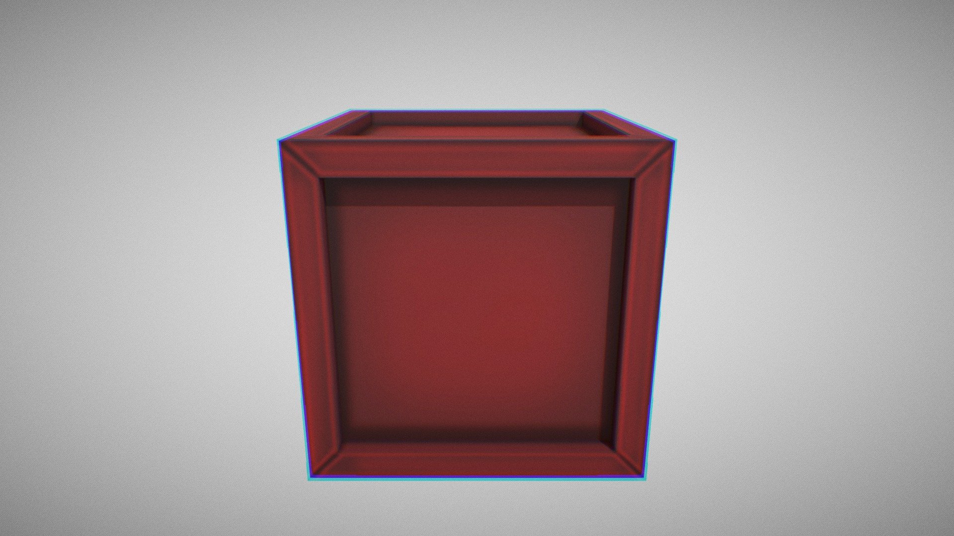 Hand painted red crate - Download Free 3D model by A.Thomas [ce570ca ...