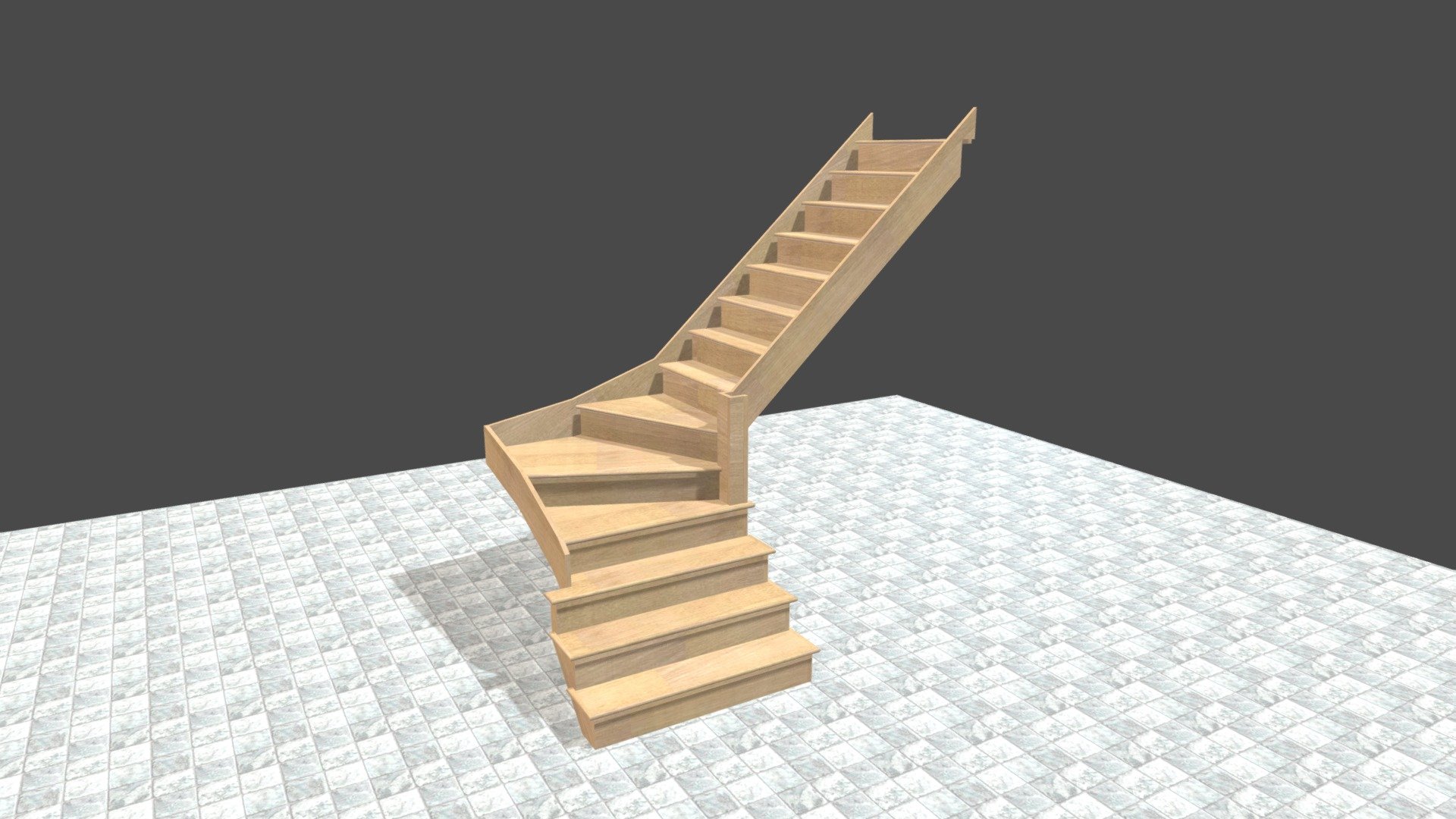 101 basement stair - 3D model by Romaniello_stairs (@Romainello_stairs ...
