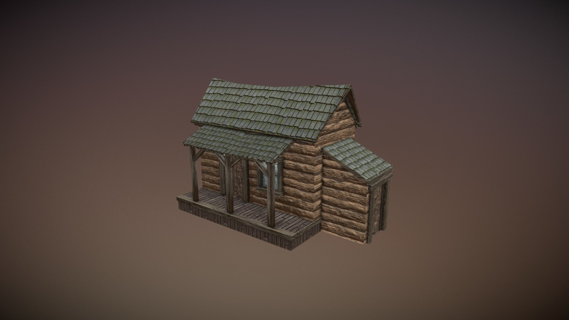 Small Western House - 3D model by cgreen90 [ce59eb5] - Sketchfab