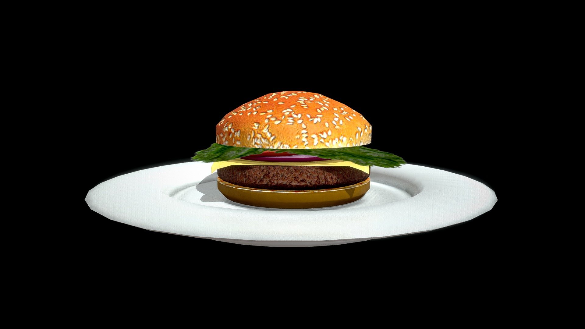Animated Food Burger - 3D model by SergioSanvi [ce5afca] - Sketchfab