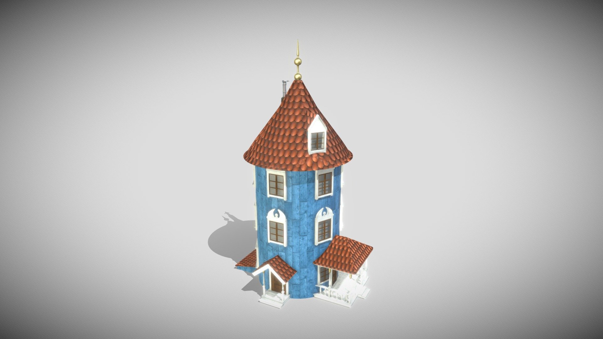 MUMIN_HOUSE - Buy Royalty Free 3D model by Dav1d- [ce5ba29] - Sketchfab ...