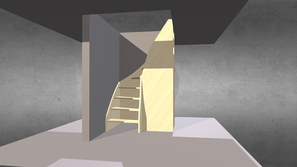 Treppe Bie Ki - 3D model by treppenform [ce5c365] - Sketchfab