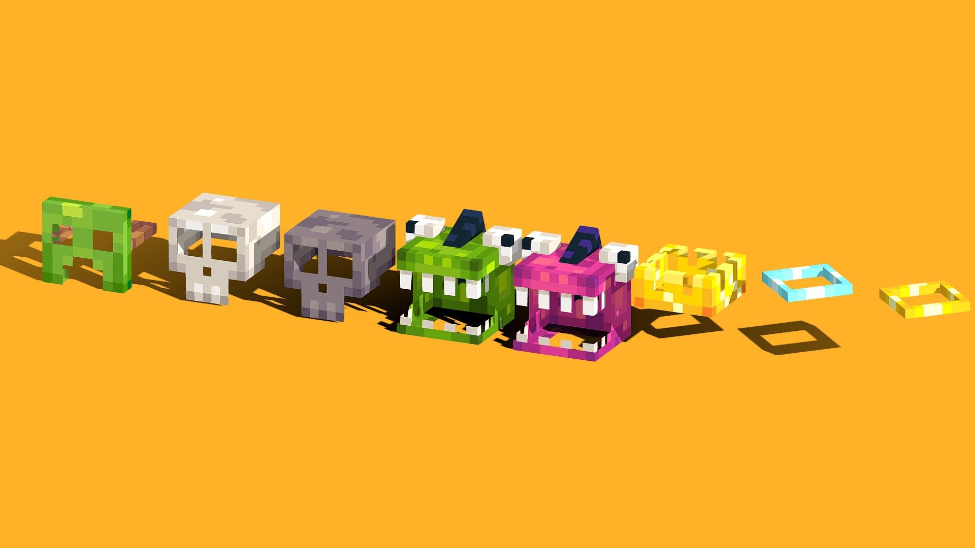 PixelMine | Cosmetic Hats #01 - 3D model by PixelMine [ce5c6e8] - Sketchfab