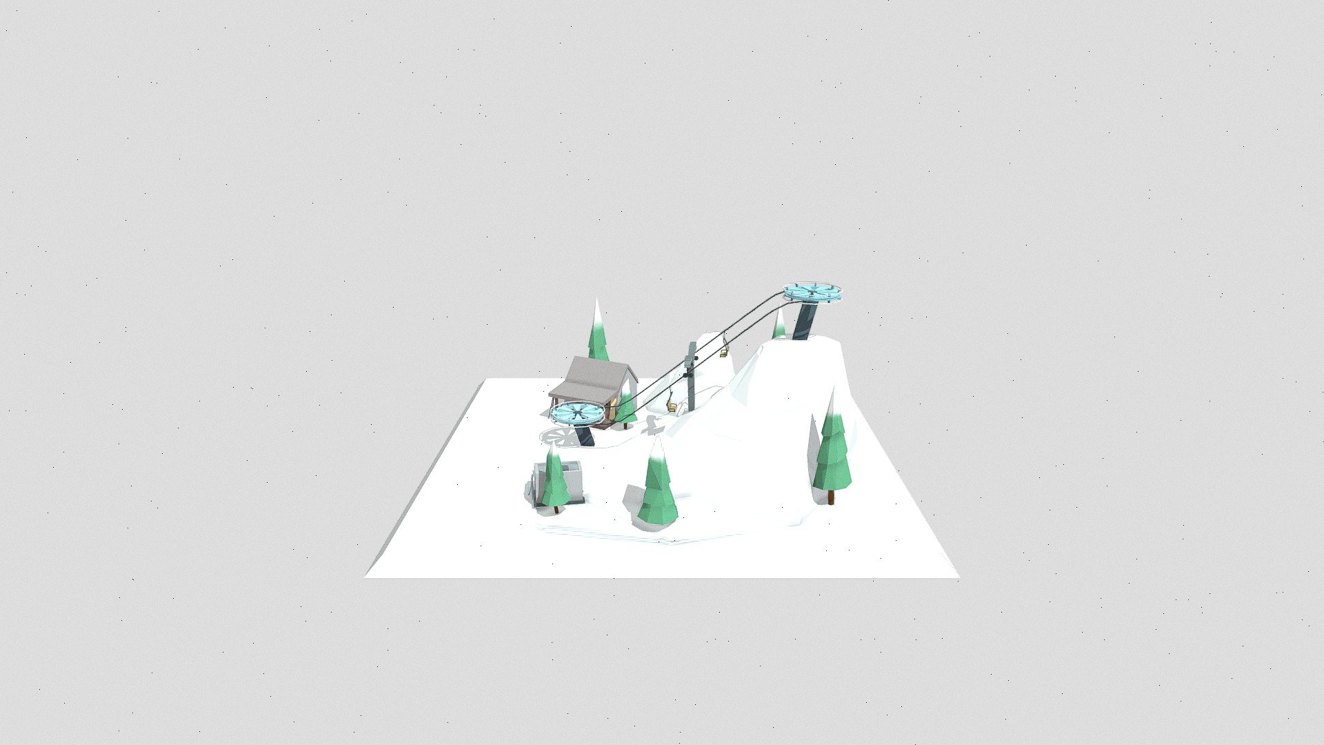 Ski Resort001 - 3D model by chenziyan [ce5ff71] - Sketchfab