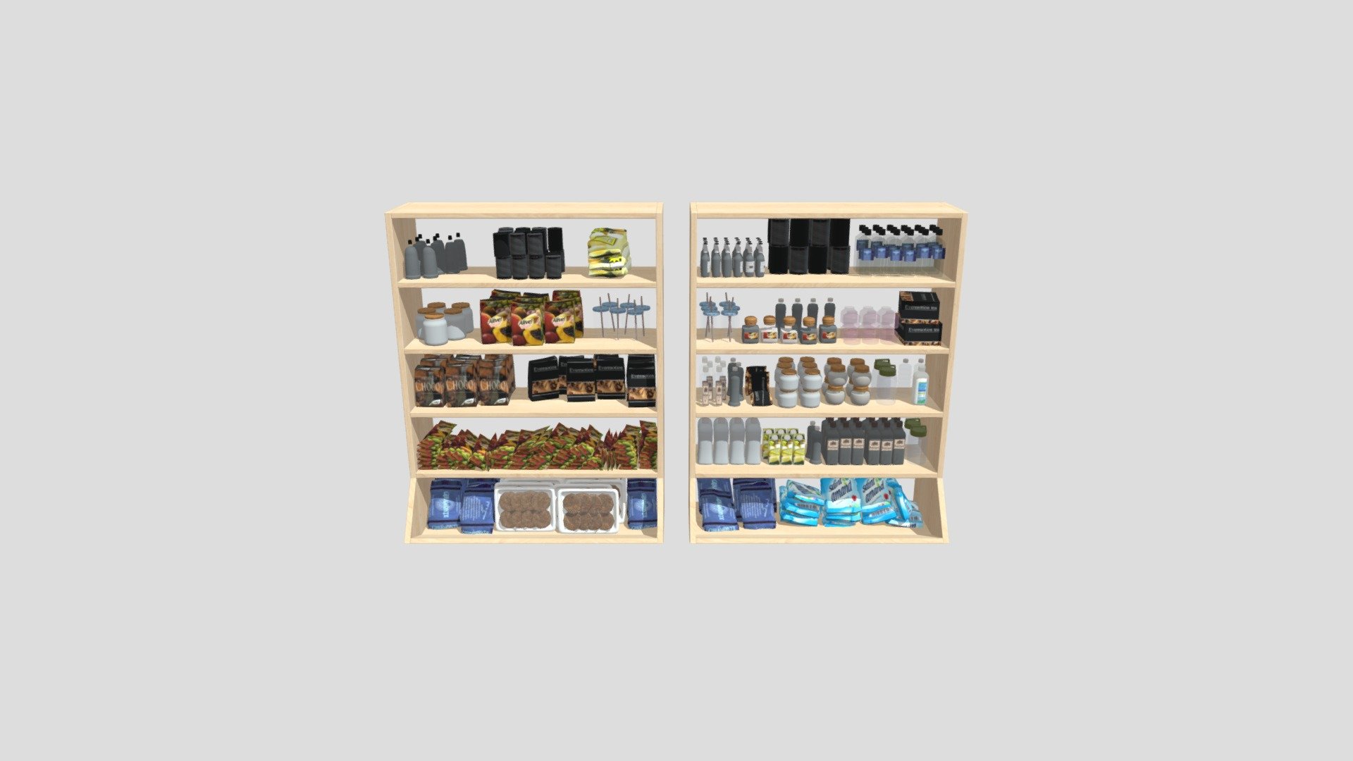 store fixtures 13 AM259 Archmodel - Buy Royalty Free 3D model by ...