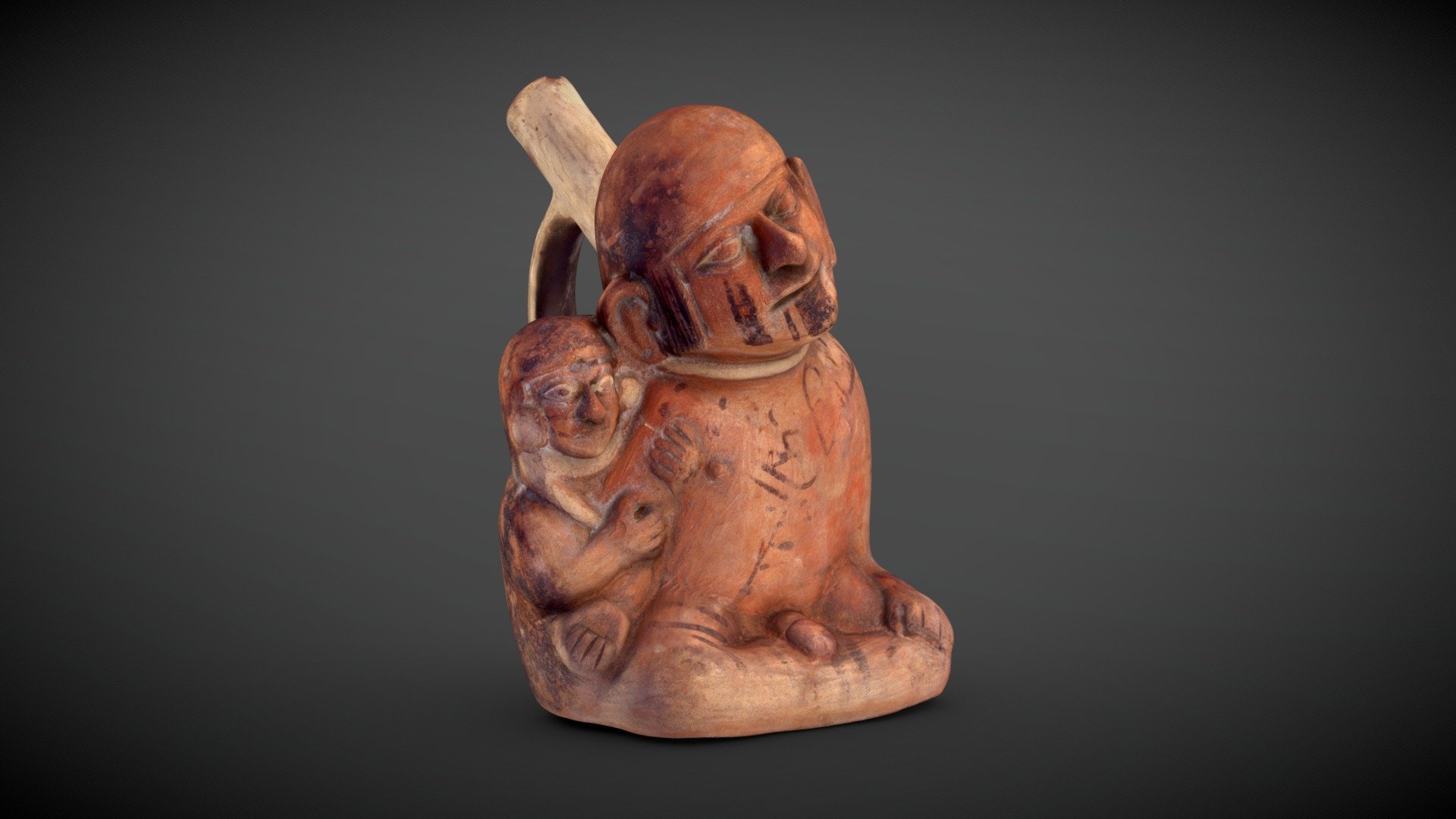 Anthropomorphic vessel of the Moche culture - Download Free 3D model by ...