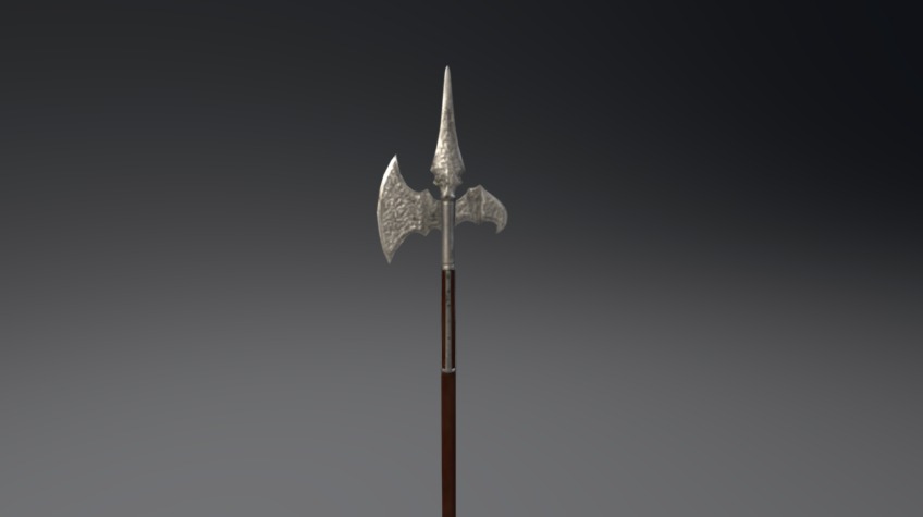 Halberd - 3D model by iilka [ce62539] - Sketchfab