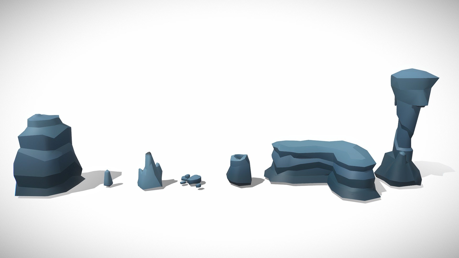 Low Poly Rocks - Buy Royalty Free 3D model by dominic4628 [ce63a1a ...