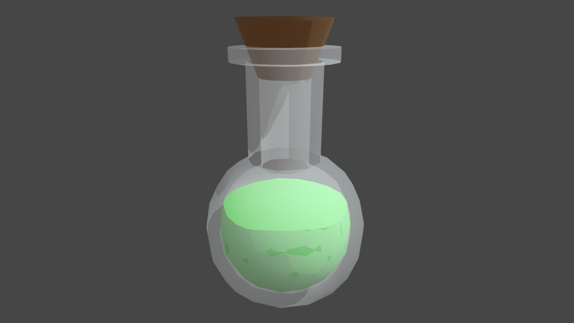 Low Poly Potion Bottle - Download Free 3D model by EchoCG [ce63b9a ...