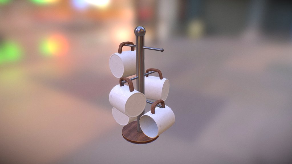 Mugs & Stand - 3D model by rendwork_st [ce648fc] - Sketchfab