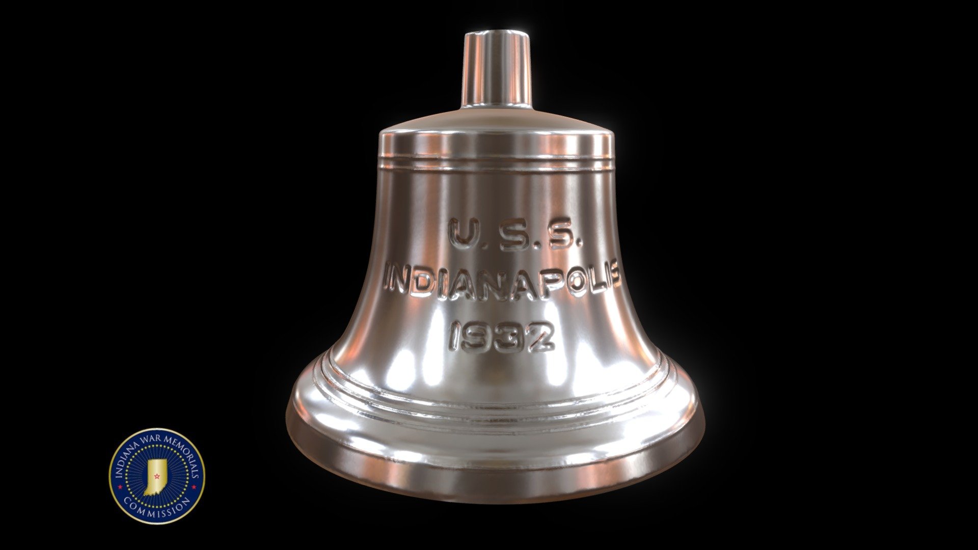 USS Indianapolis Bell - 3D model by IU Indianapolis University Library ...