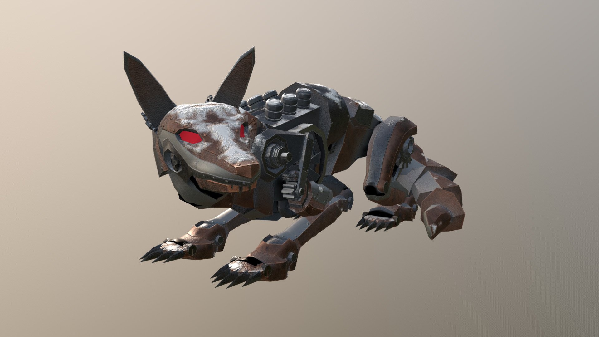 Steampunk Fox Model - 3D model by Anakaii [ce6a558] - Sketchfab