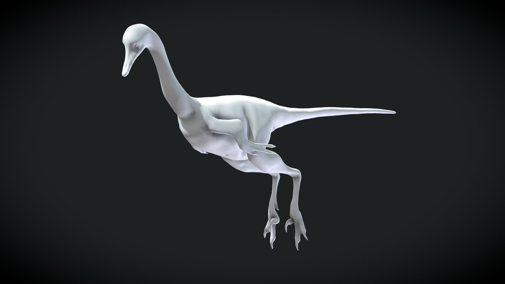Halszkaraptor Swimming Pose - Buy Royalty Free 3D model by Iofry ...
