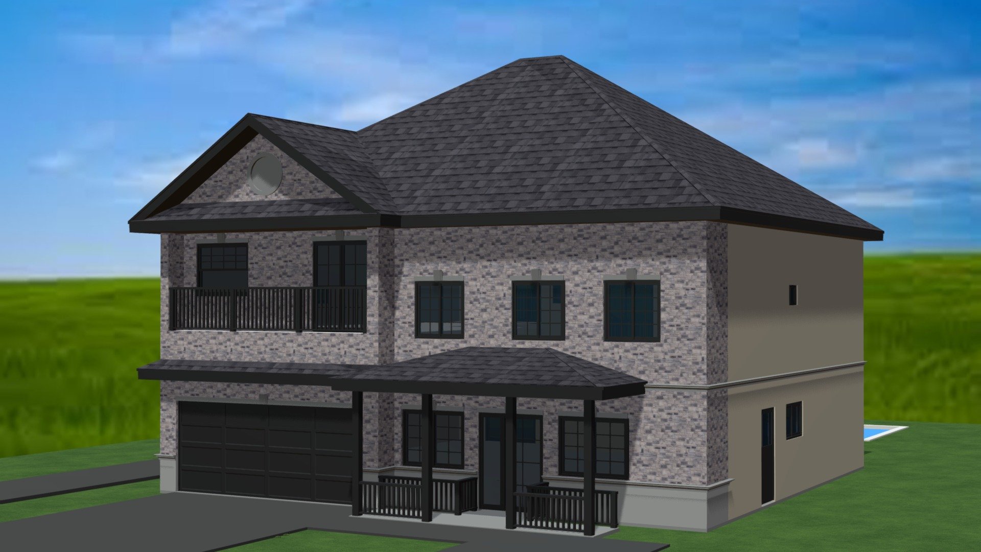 Adriana Model - 360 spin model of 3D house - 3D model by Render3DQuick ...