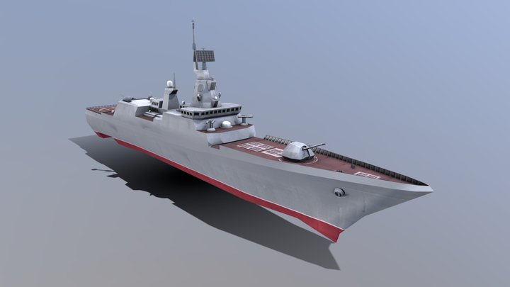 Frigate 3D models - Sketchfab