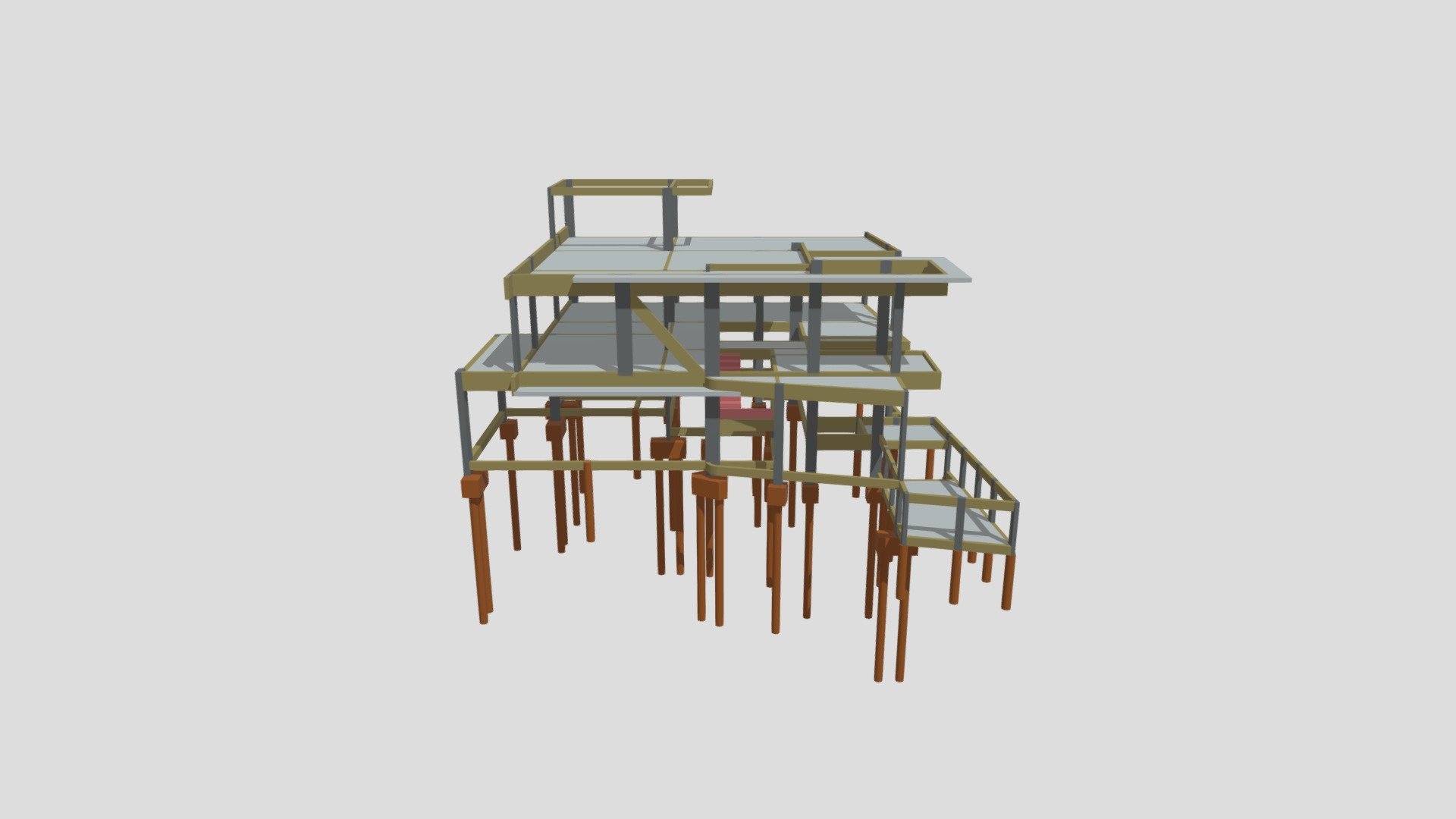 Marcelo - Estrutural - R00 - 3D model by tgengenharia [ce73474] - Sketchfab