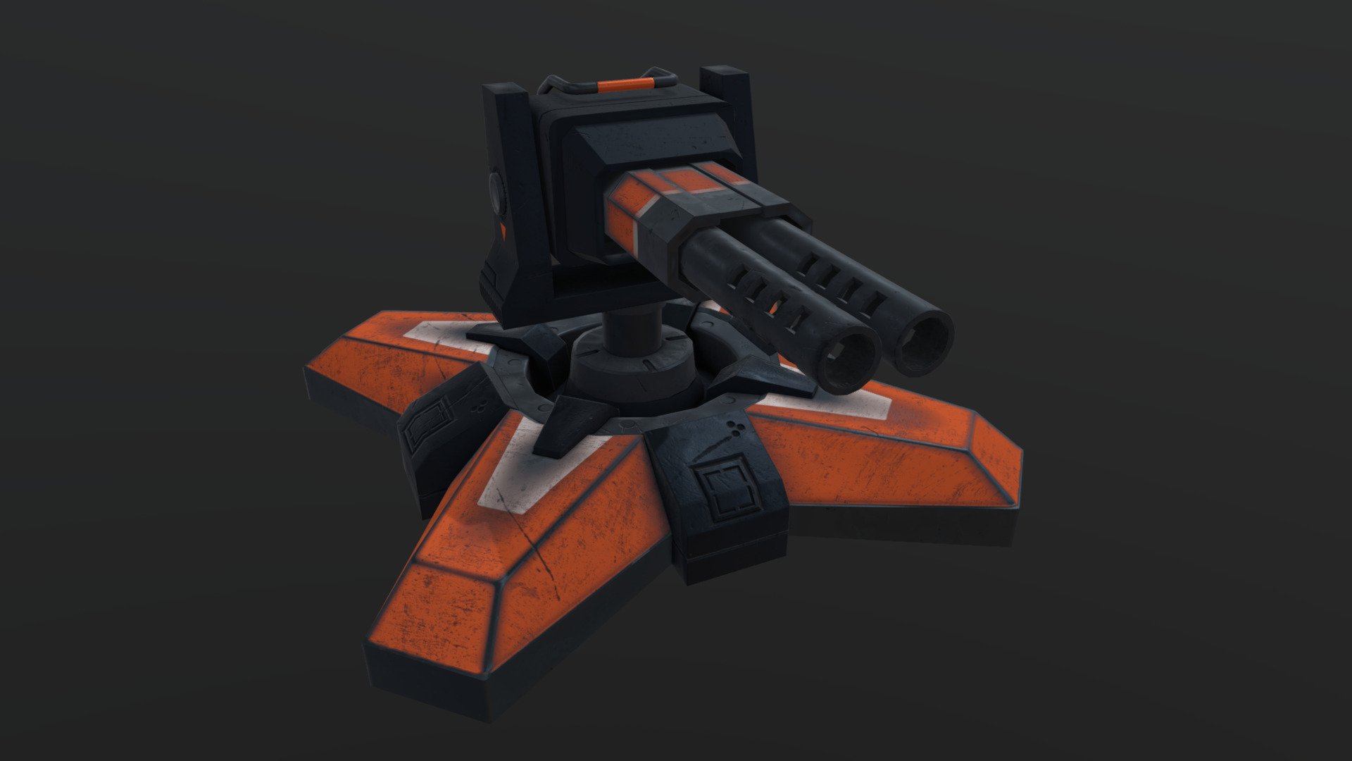 Combat Turret - Download Free 3D model by Danila (@danila_) [ce75fbc ...
