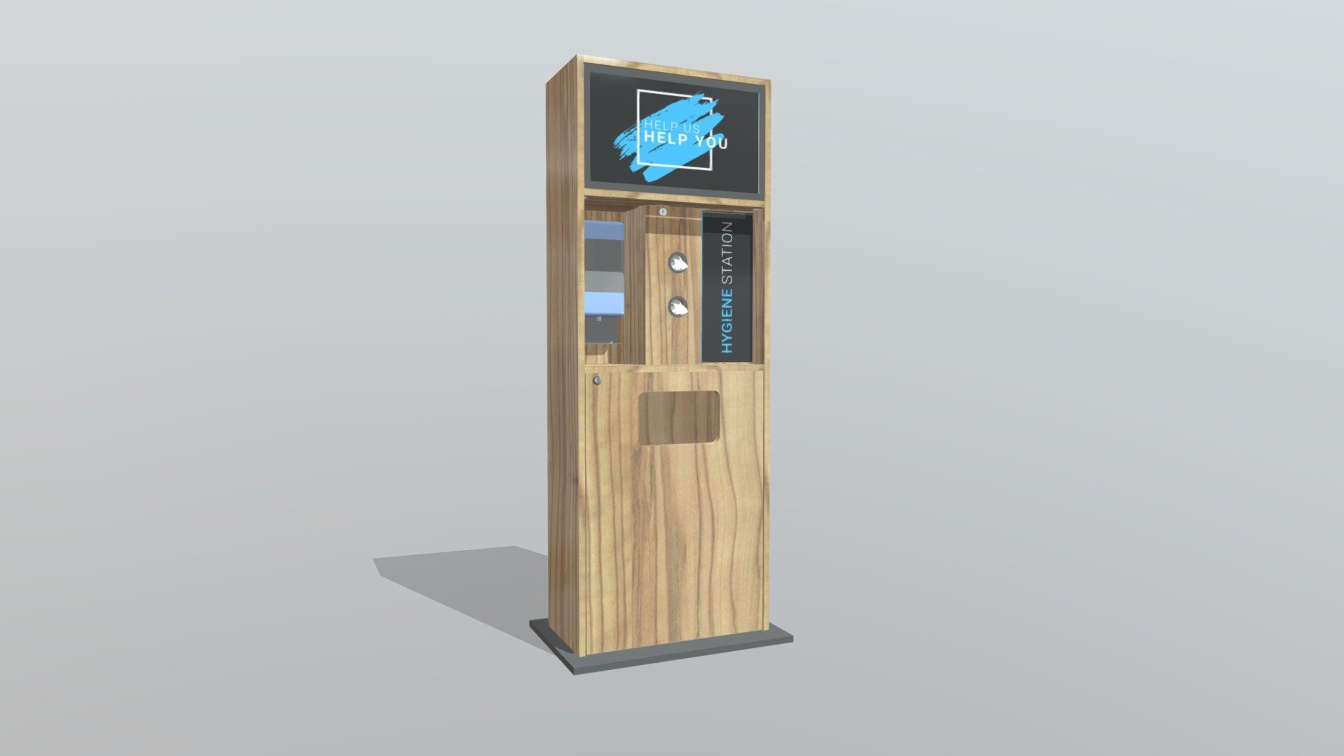 Custom Hygiene Kiosk - 3D model by Holt_Interactive (@HoltInteractive ...