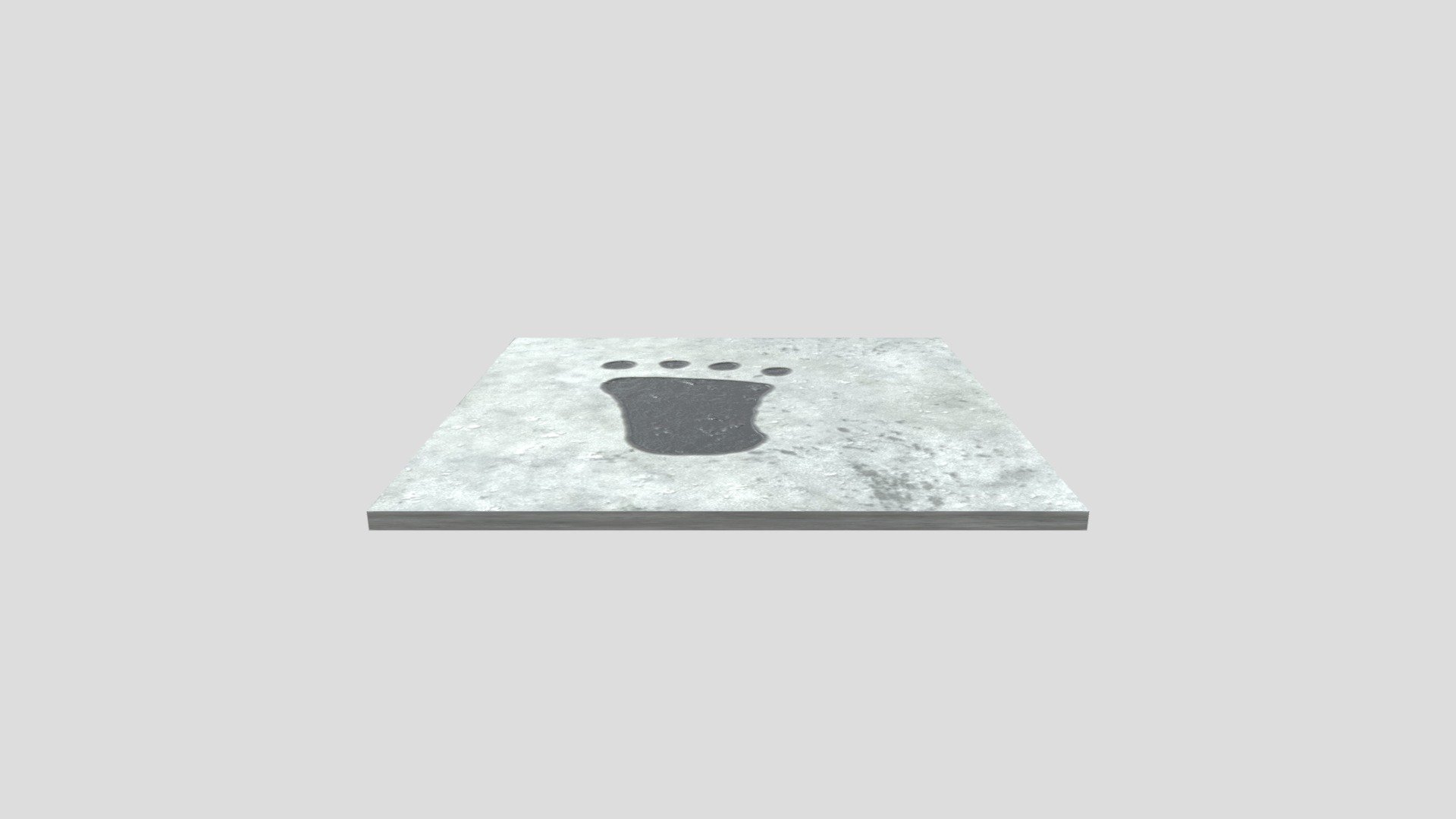 footprint 1 - 3D model by dylanT0 [ce786d1] - Sketchfab
