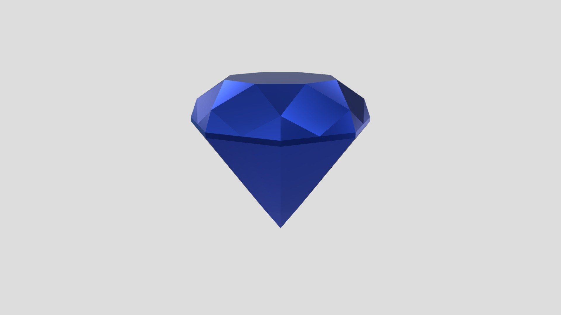 Low-poly blue jewel - Download Free 3D model by jjellis1027 [ce78ee1 ...