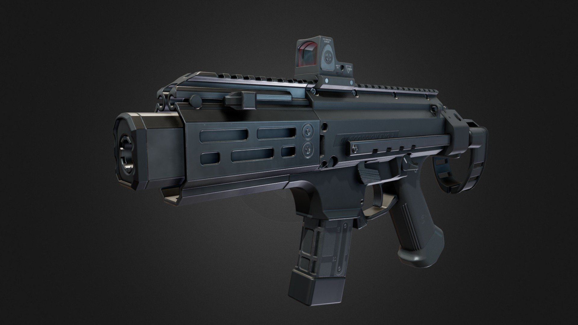 CZ Scorpion EVO 3 Micro - 3D model by AlexFinsher [ce79073] - Sketchfab