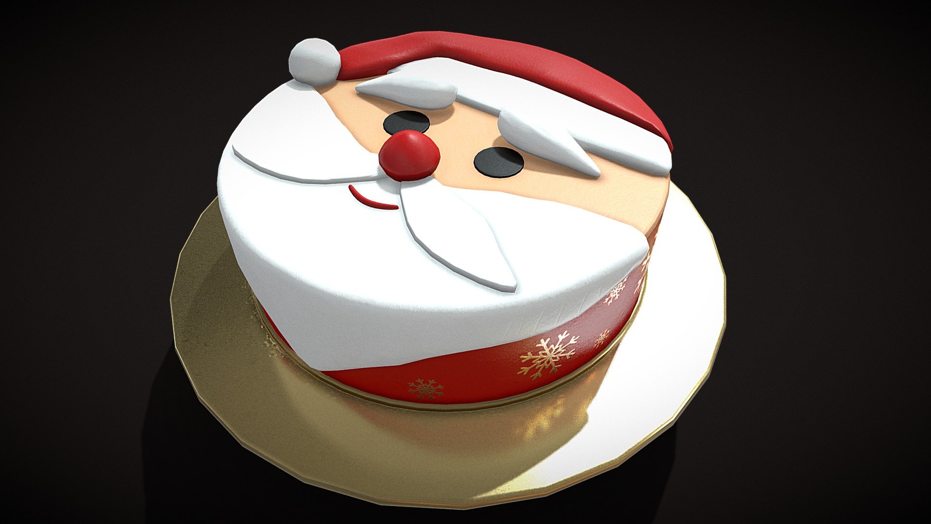 Cute_Santa_Cake_FBX - Buy Royalty Free 3D model by GetDeadEntertainment ...