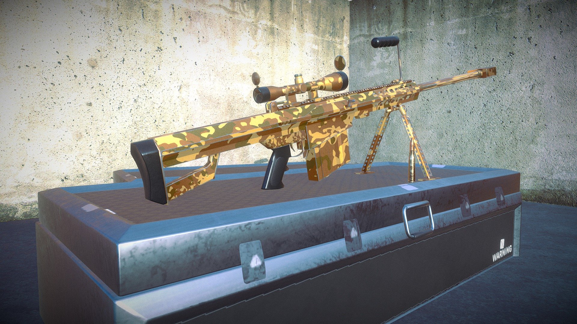 M82 Barrett Game Ready 5 Textures - Buy Royalty Free 3D model by insya ...