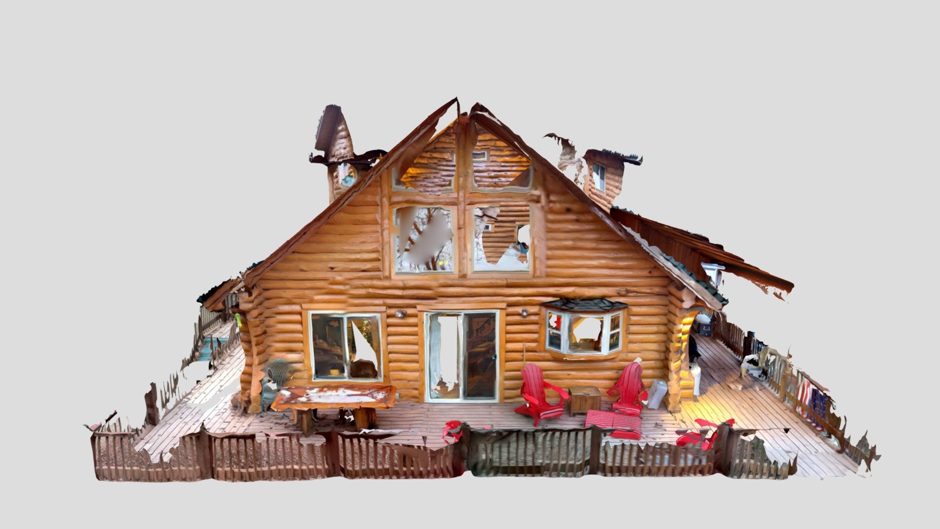 Cabin in Southern Oregon (Polycam mesh) - Download Free 3D model by Emm ...
