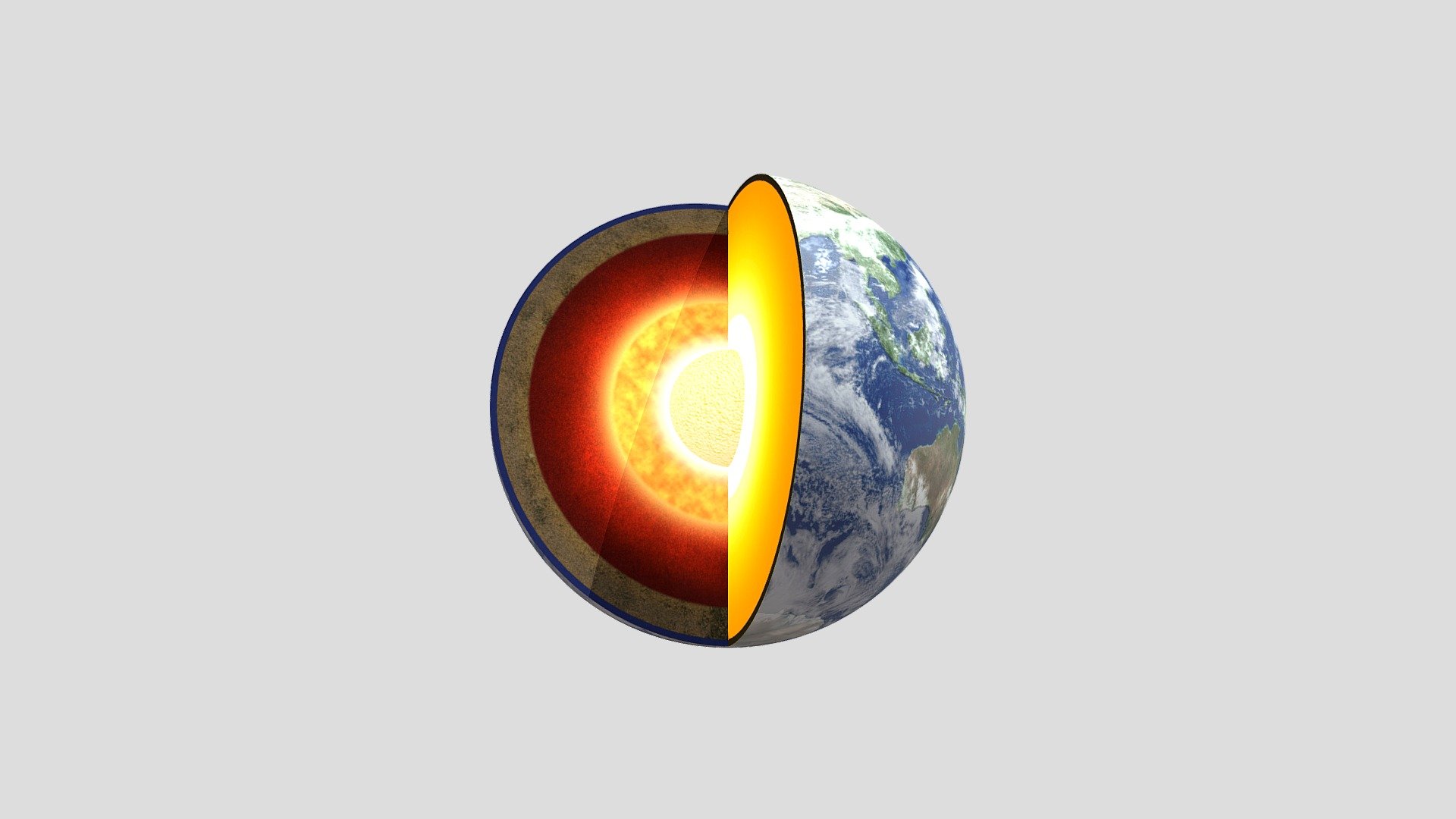 Struktur Lapisan Bumi - Download Free 3D model by Alhazen [ce7c7fa ...