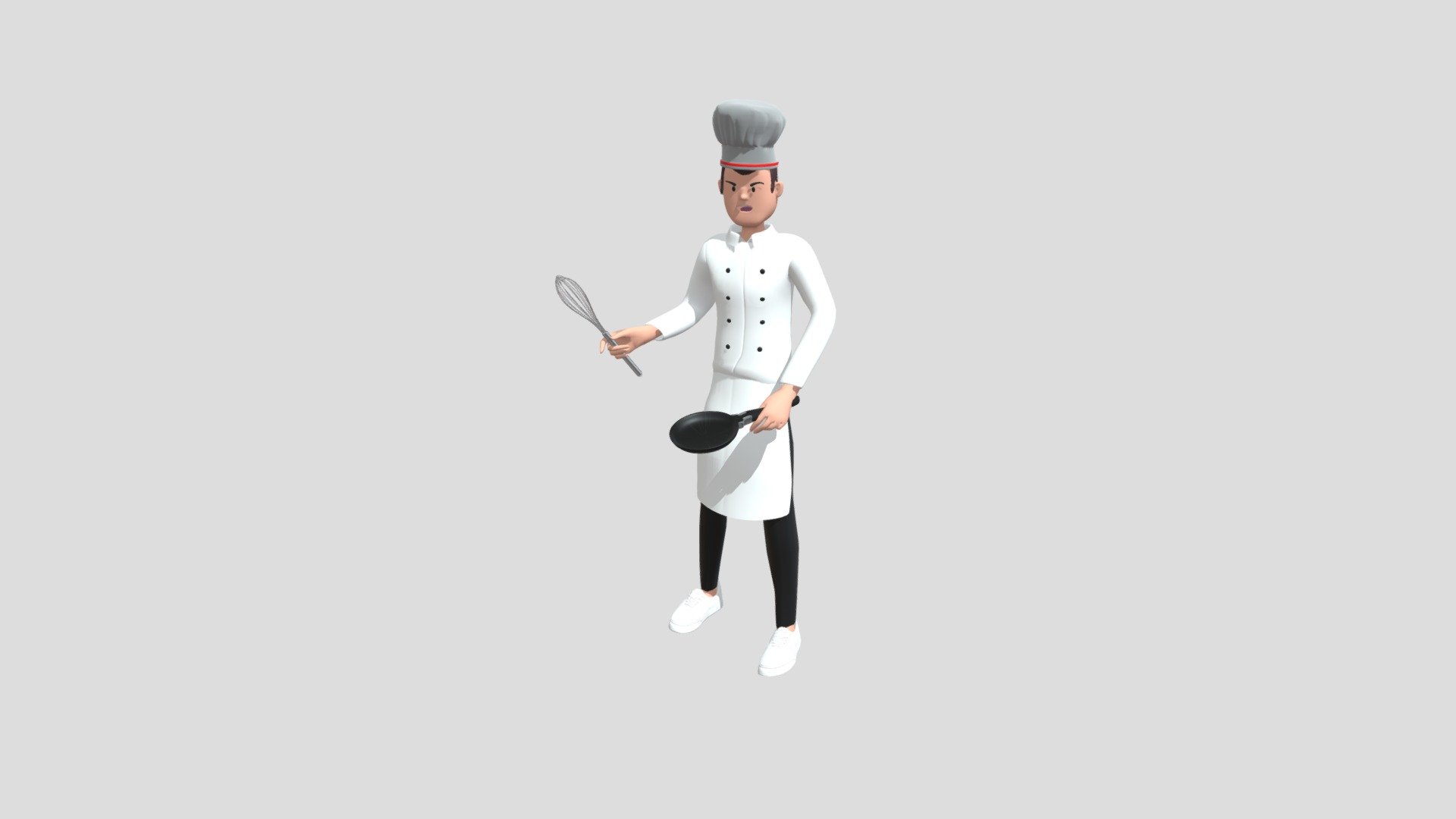 CHEF CHARACTER - Download Free 3D model by andredesra16 [ce7e979 ...
