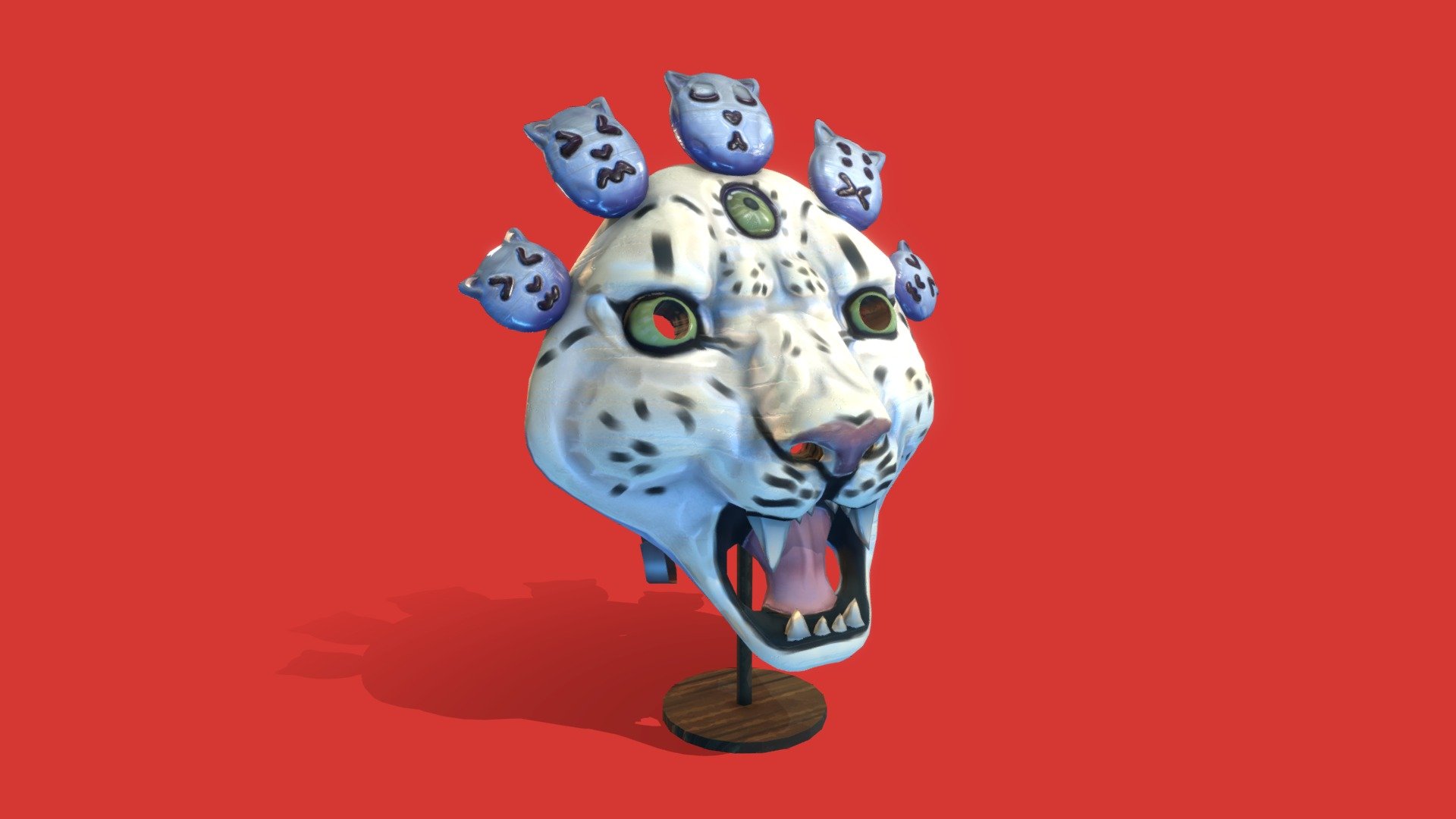 Sacred Ailurus mask - 3D model by Cokatieki (@Nerakess) [ce7fe99 ...