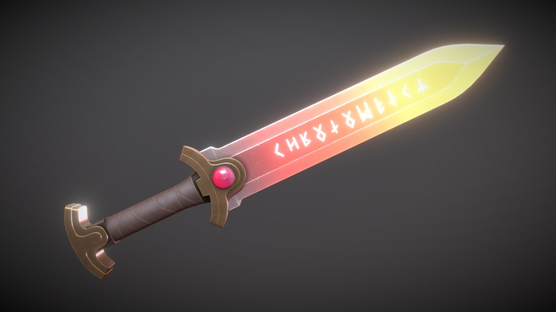 Forged sword (stylized) - Download Free 3D model by Ahsan.Faraz ...