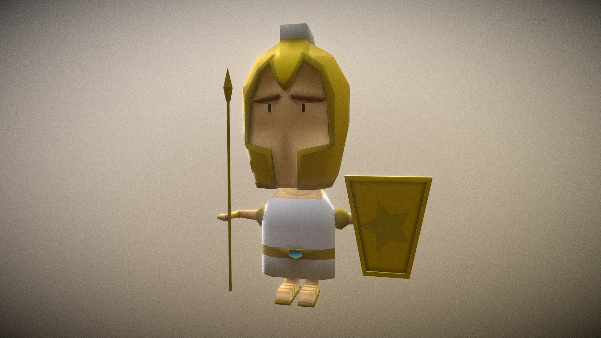 Greek Soldier - 3D model by raghaviyer [ce8544c] - Sketchfab