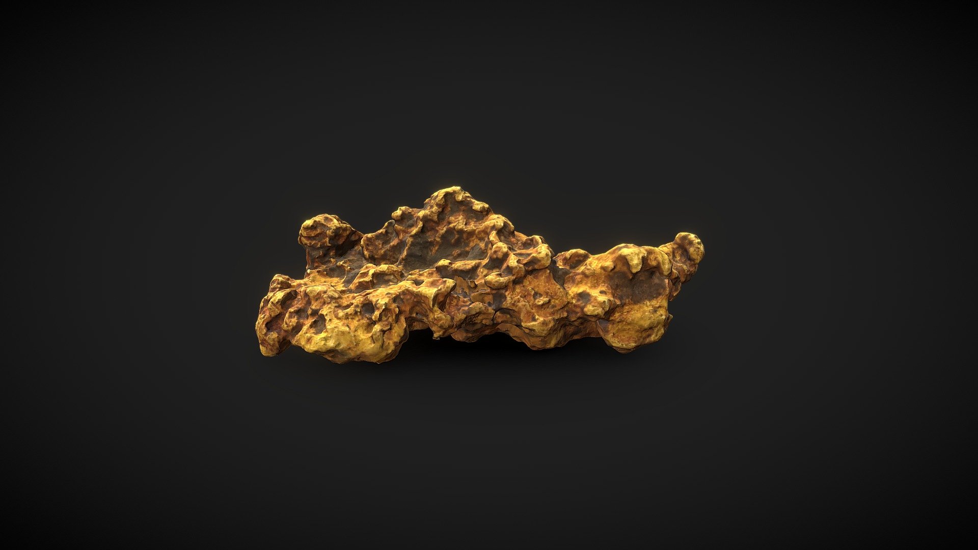 Gold nugget - 3D model by Digital Classroom (@digital-classroom ...