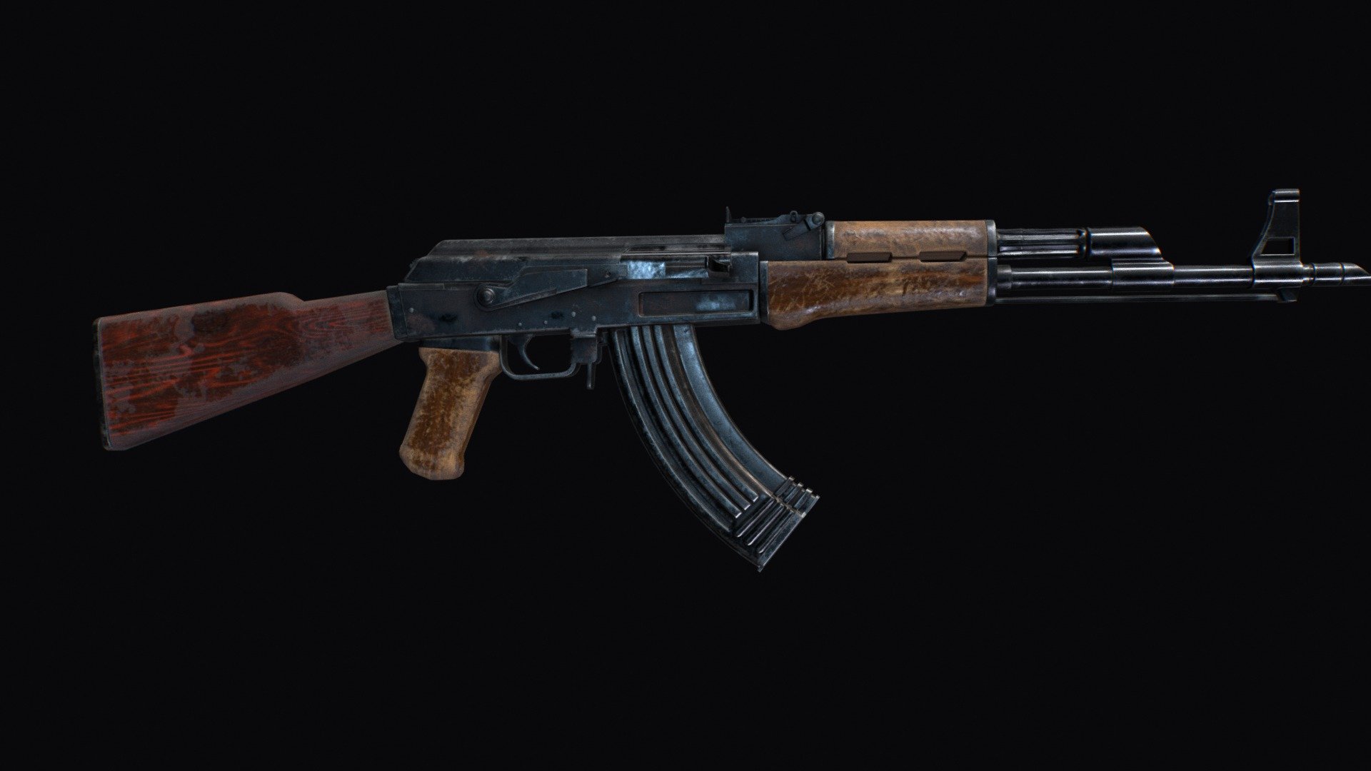 Ak47 old - 3D model by Demiian [ce8781c] - Sketchfab
