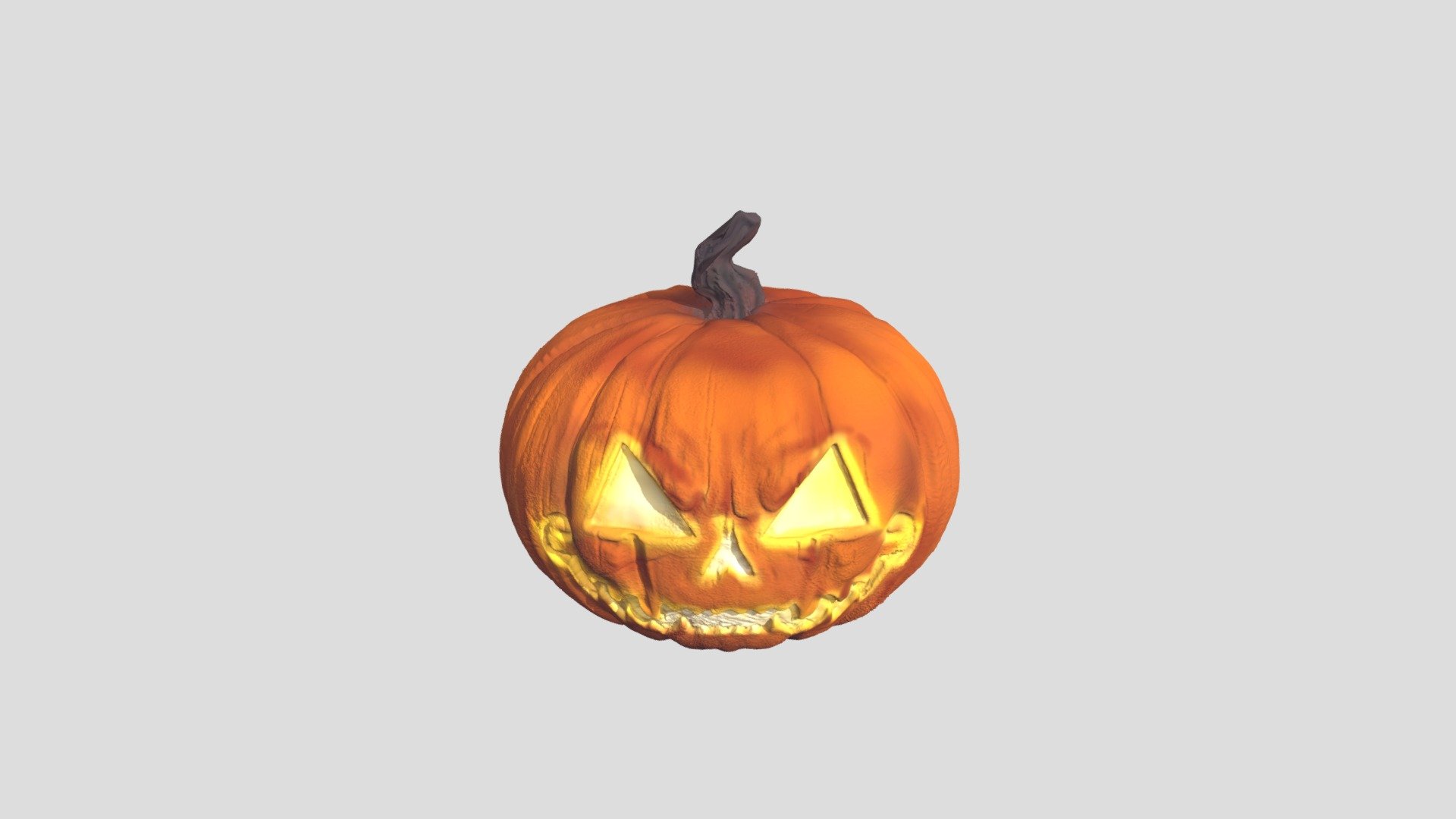 Halloween Pumpkin / Jack O' Lantern - 3D model by audiohuevo [ce88be5 ...