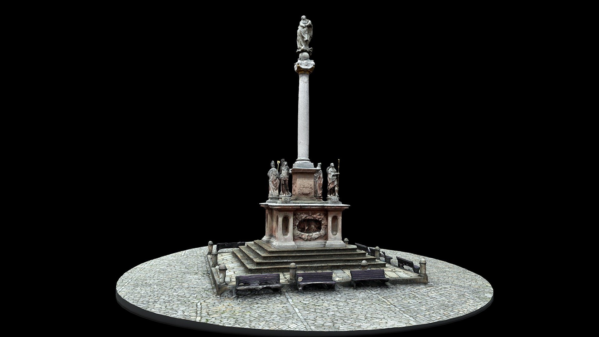 ZNOJMO - Marian / plague column - 3D model by COL-project [ce8db03 ...