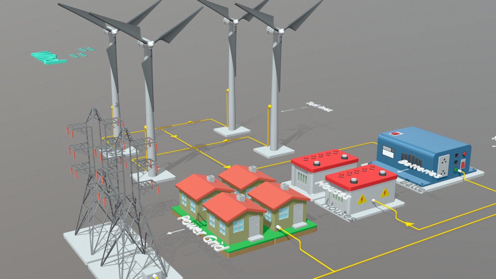 Wind turbine power system - 3D model by luismi93 [ce9190b] - Sketchfab