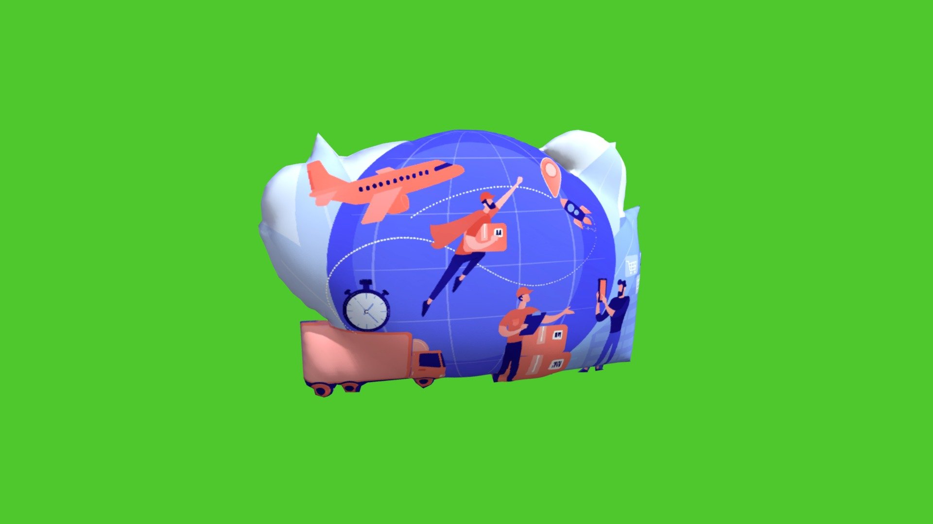supply_chain - Download Free 3D model by ap-school [ce92a00] - Sketchfab